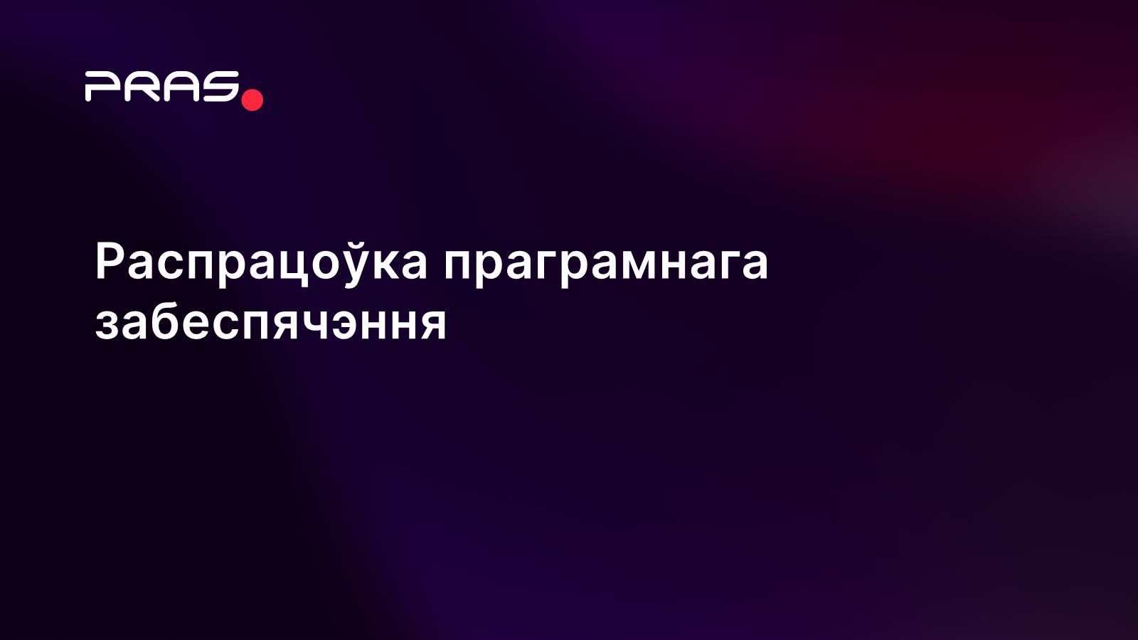 Праграмаванне нешаблонных рашэнняў – экспертыза ад PRAS | PRAS.by