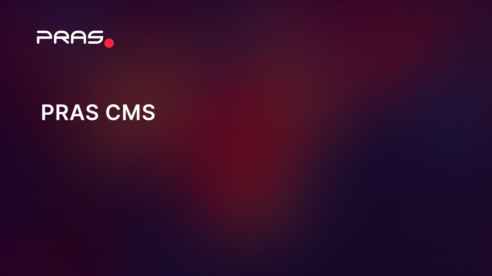 PRAS CMS – management system from PRAS | PRAS.by